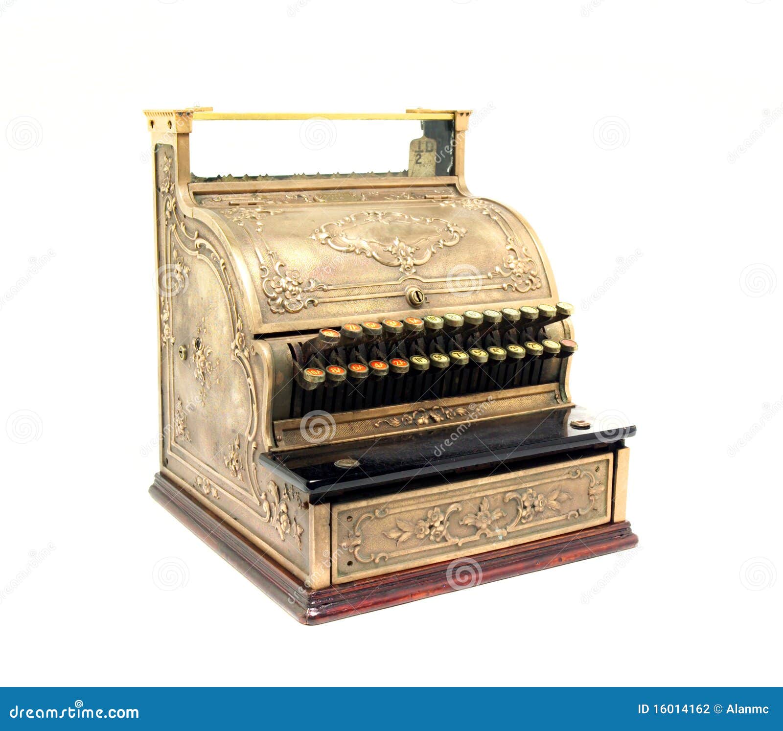 Antique Cash Register stock photo. Image of checkout - 16014162