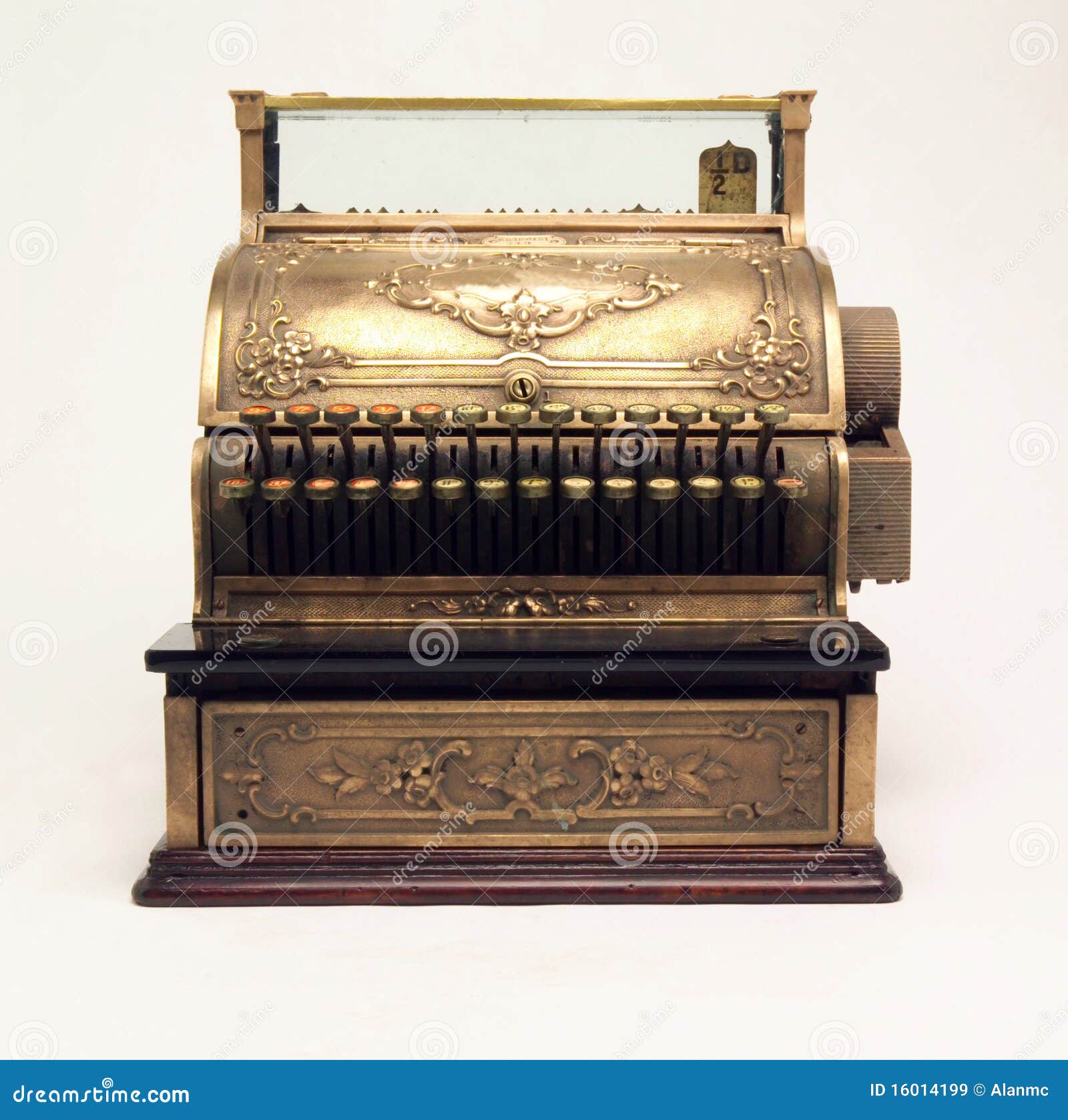 Antique Cash Register stock image. Image of money, cash - 16014199