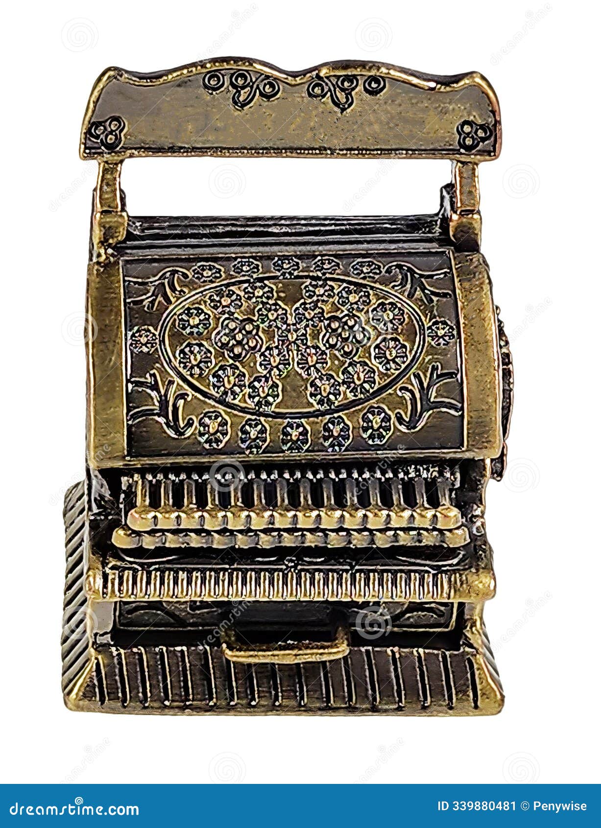 Antique Cash Register stock image. Image of sell, metal - 339880481