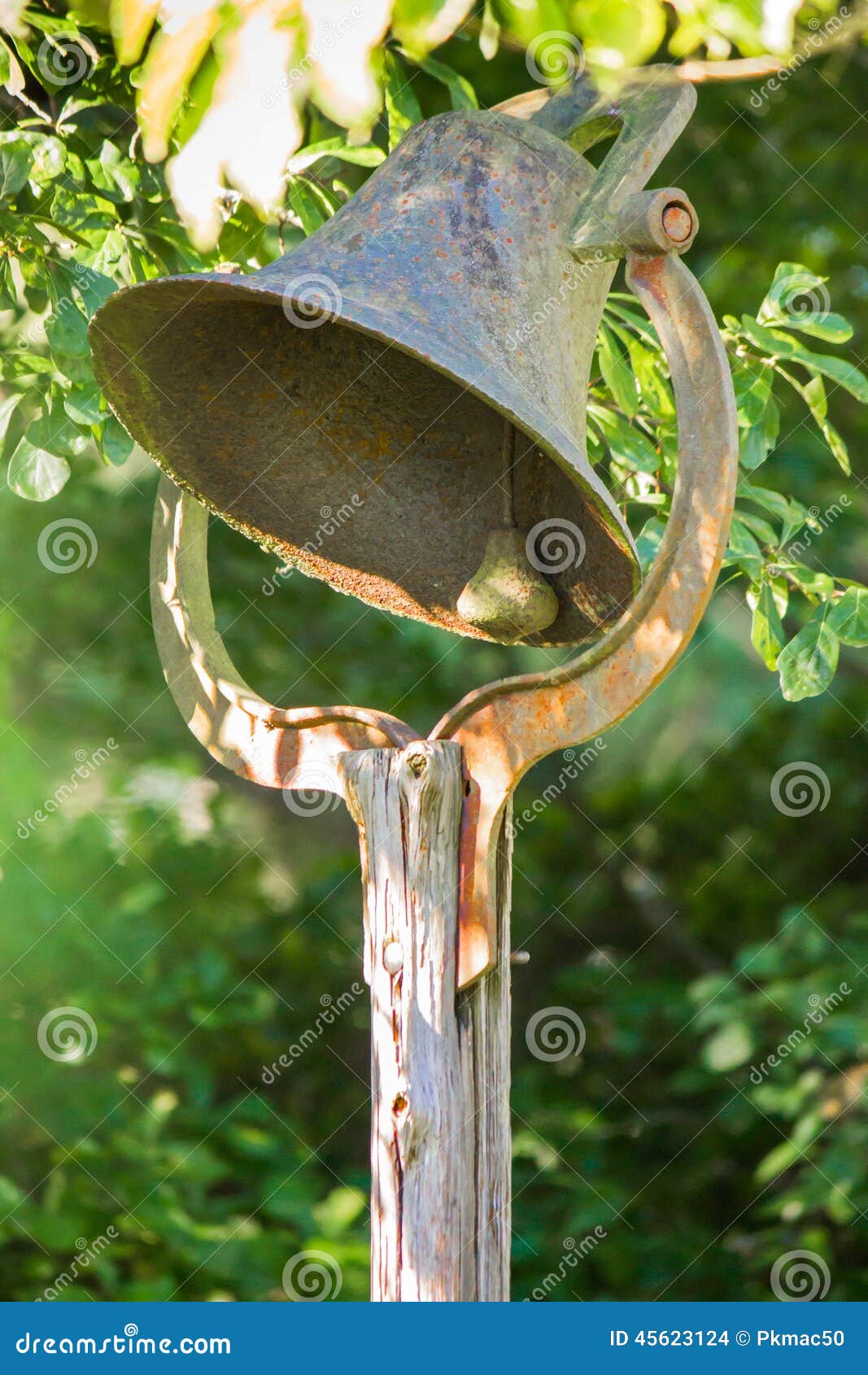 Antique Cast Iron Bell stock photo. Image of cast, rural - 45623124