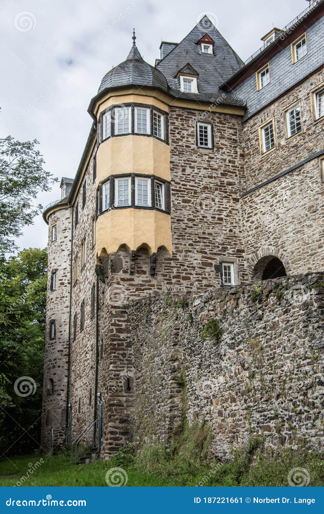 Antique castle complex stock image. Image of wall, wildenburg - 187221661