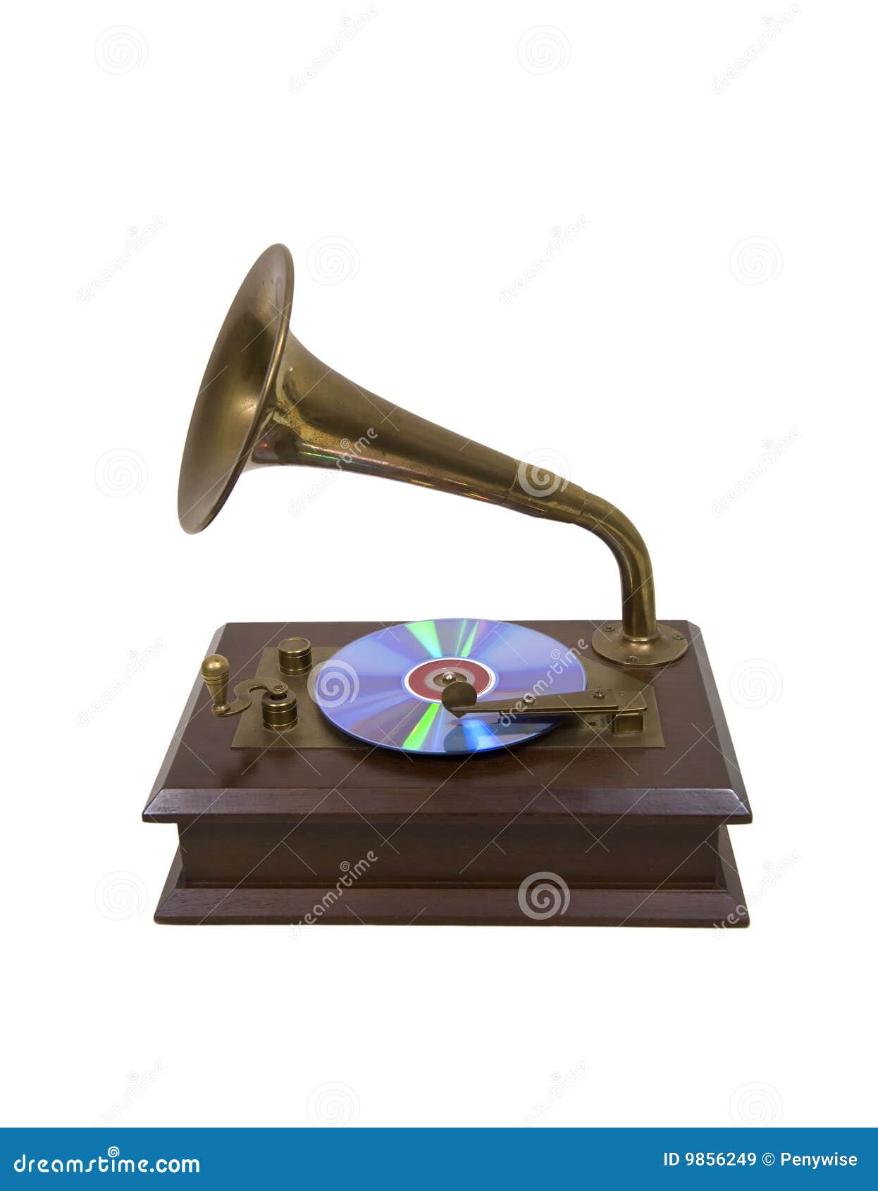 Antique CD player stock image. Image of media, software - 9856249