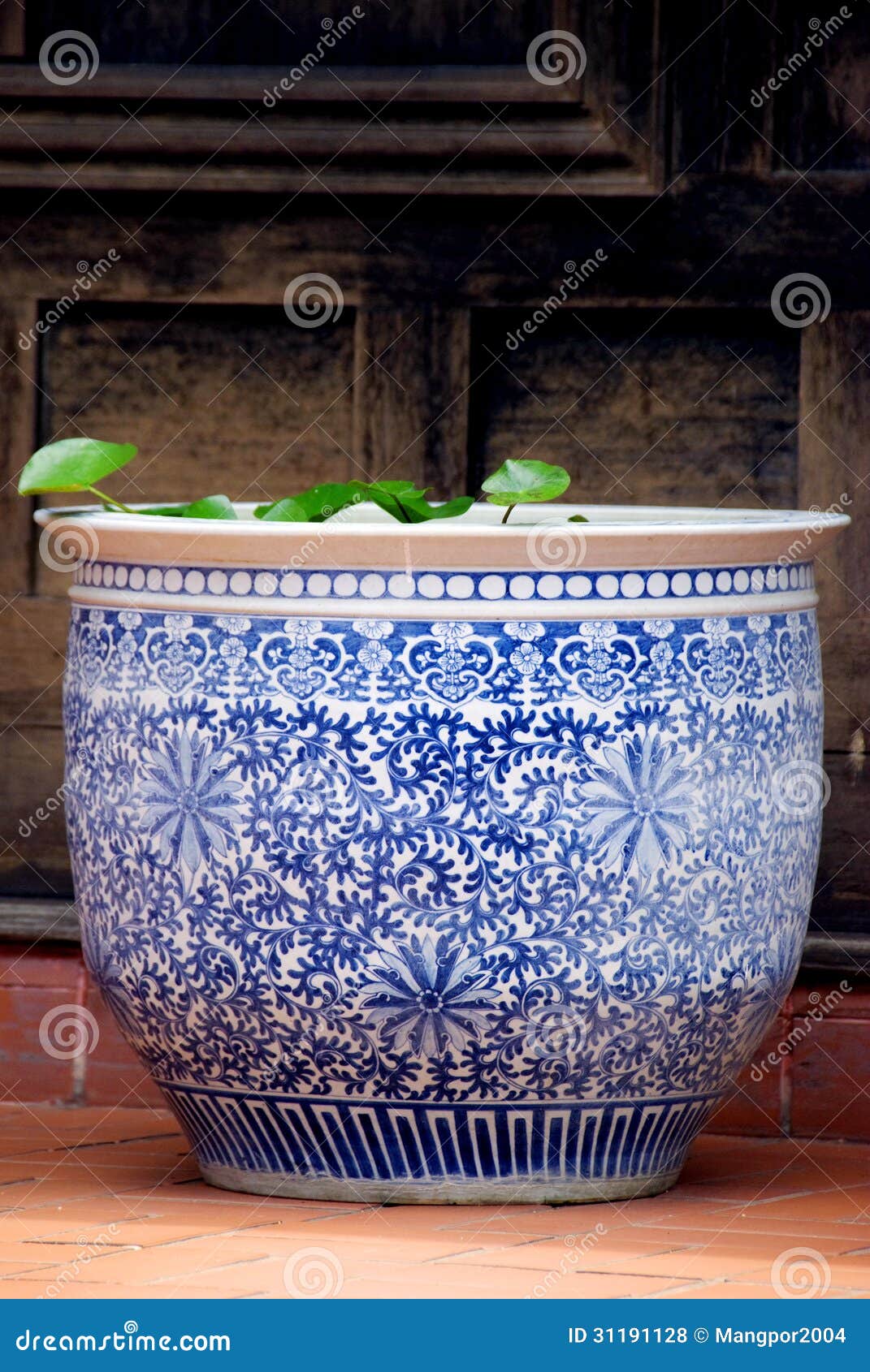 Antique Ceramic Flowerpot. stock photo. Image of flower - 31191128