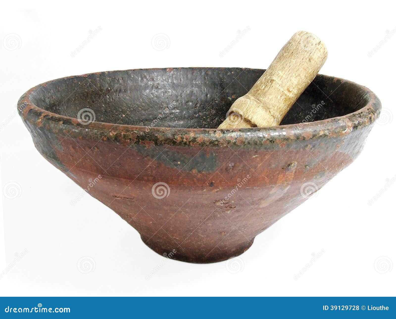 Vintage Ceramic Mortar and Pestle Stock Photo - Image of mortar ...