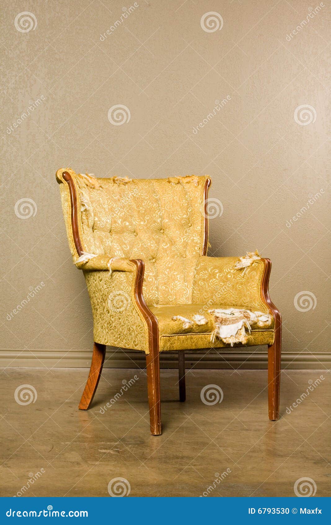 Antique chair stock photo. Image of antique, chair, ripped - 6793530