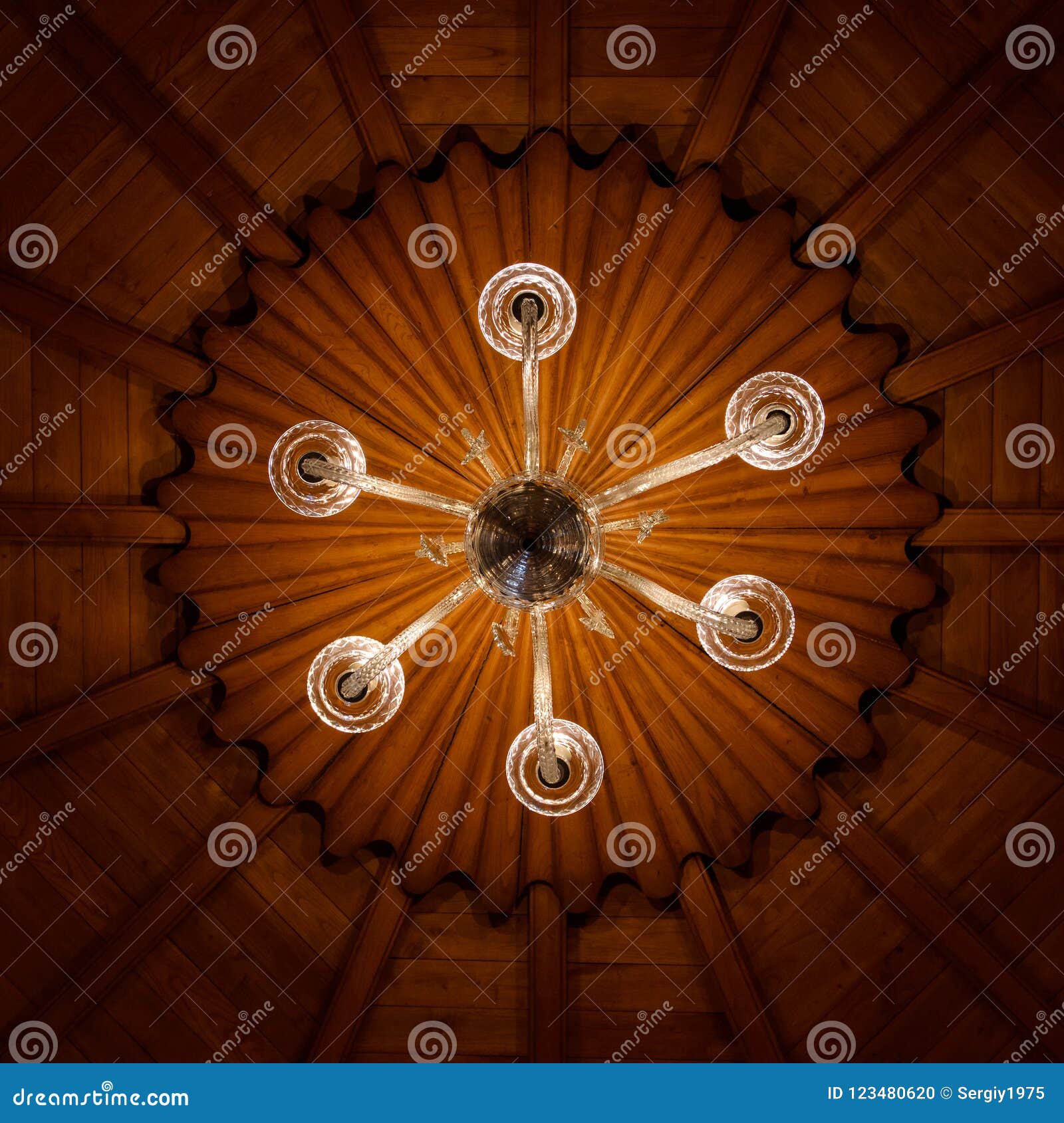 Antique Chandelier, View From Below Stock Photography | CartoonDealer ...