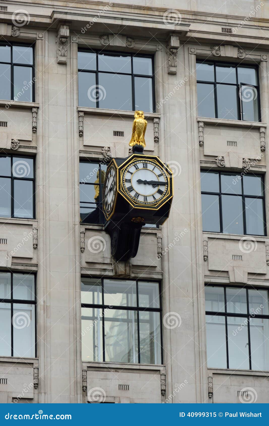 Antique City Clock at Angle Stock Image - Image of outdoors, antique ...