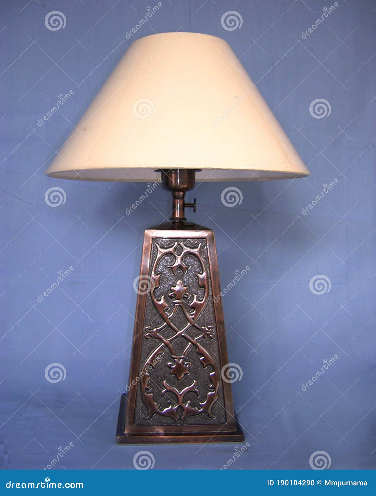Antique Classic Table Lamp in the Room Stock Photo - Image of vintage ...
