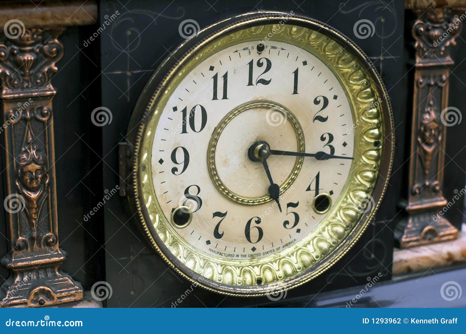 stock photo. Image of market, timepiece, time, flea, retro - 1293962