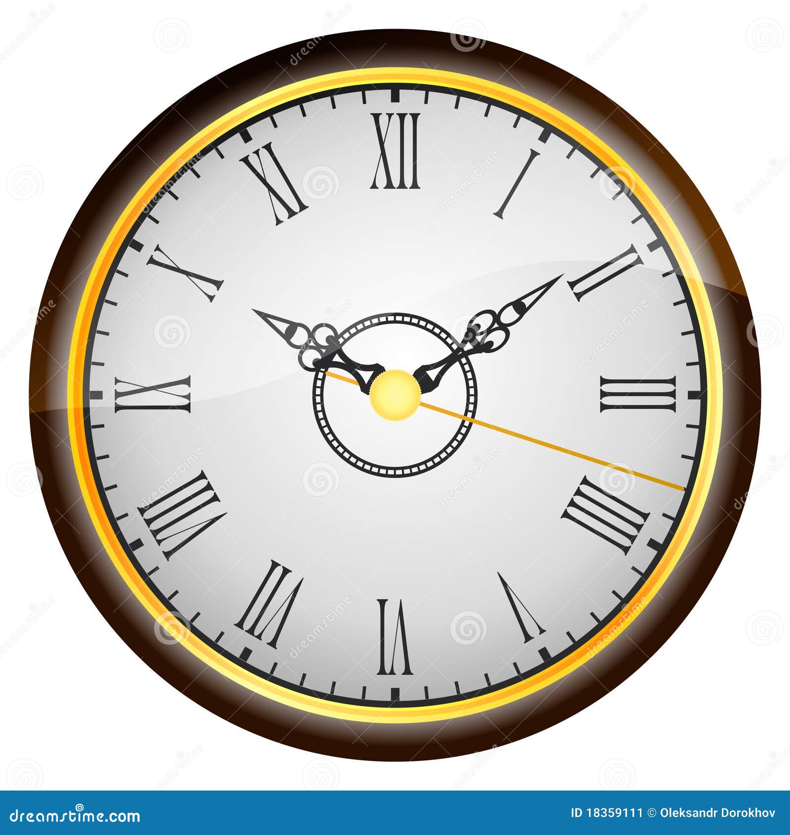 Antique Clock Cartoon Vector | CartoonDealer.com #18359111