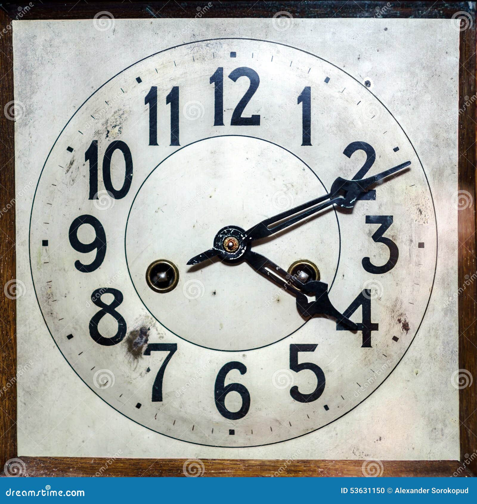 Antique Clock with Arabian Figures Stock Photo - Image of retro ...
