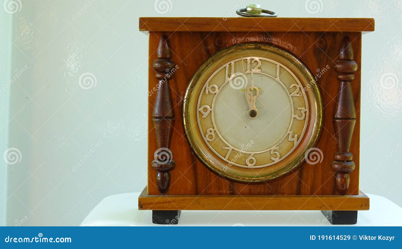 Antique Clock, Around Midnight. Celebrate the New Year. Celebration ...