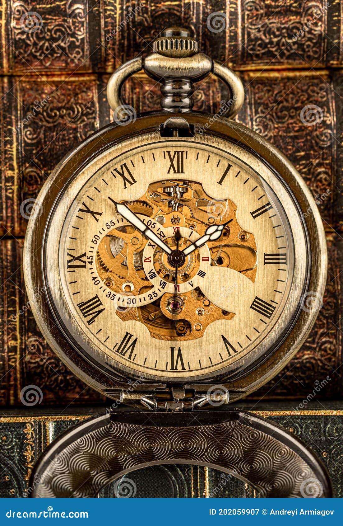 Antique Clock Dial Close-up. Vintage Pocket Watch Stock Image - Image ...