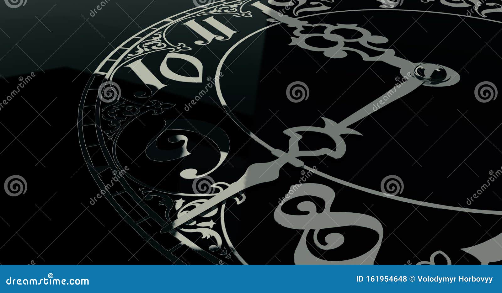 Antique Clock Dial Close-up Stock Illustration - Illustration of ...