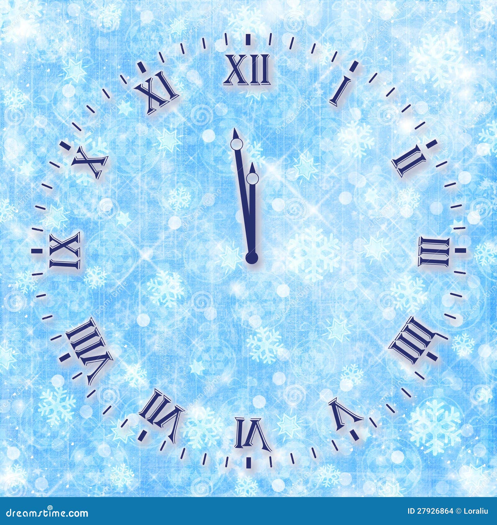 Antique Clock Face on the Abstract Background Stock Illustration ...