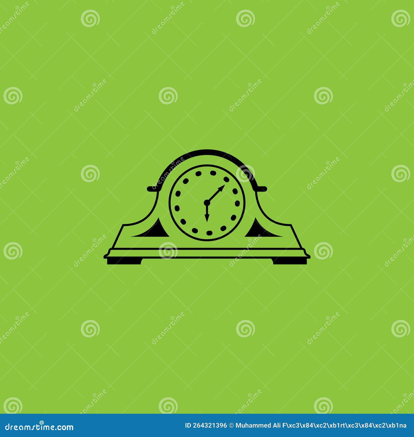Antique Clock Icon Isolated. Antique Concept Stock Vector ...