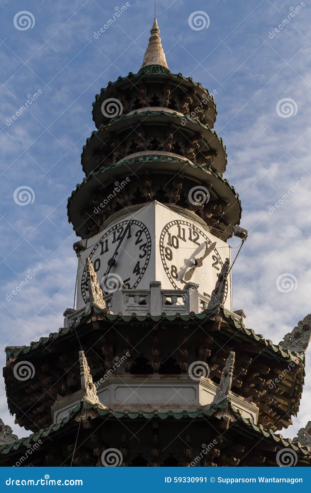 Antique Clock Tower / Clock Tower / Antique Chinese Style Clock Tower ...