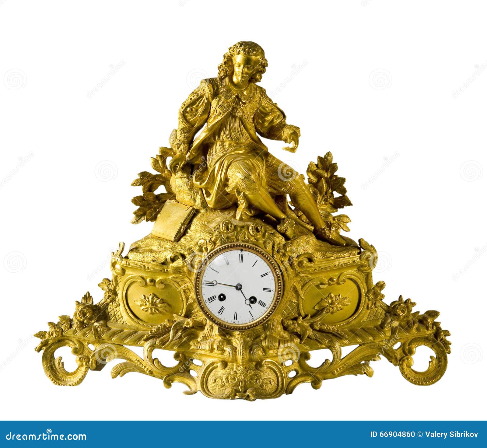 Antique clock stock photo. Image of interior, time, historical - 66904860