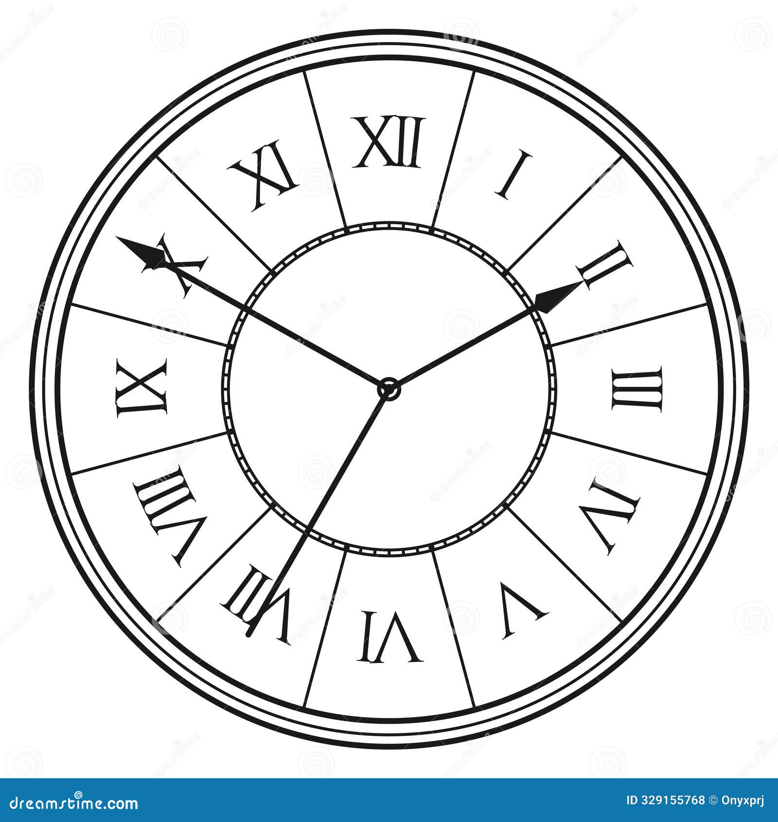 Antique Clock Face With Golden Dust Particles In Motion Timeless ...