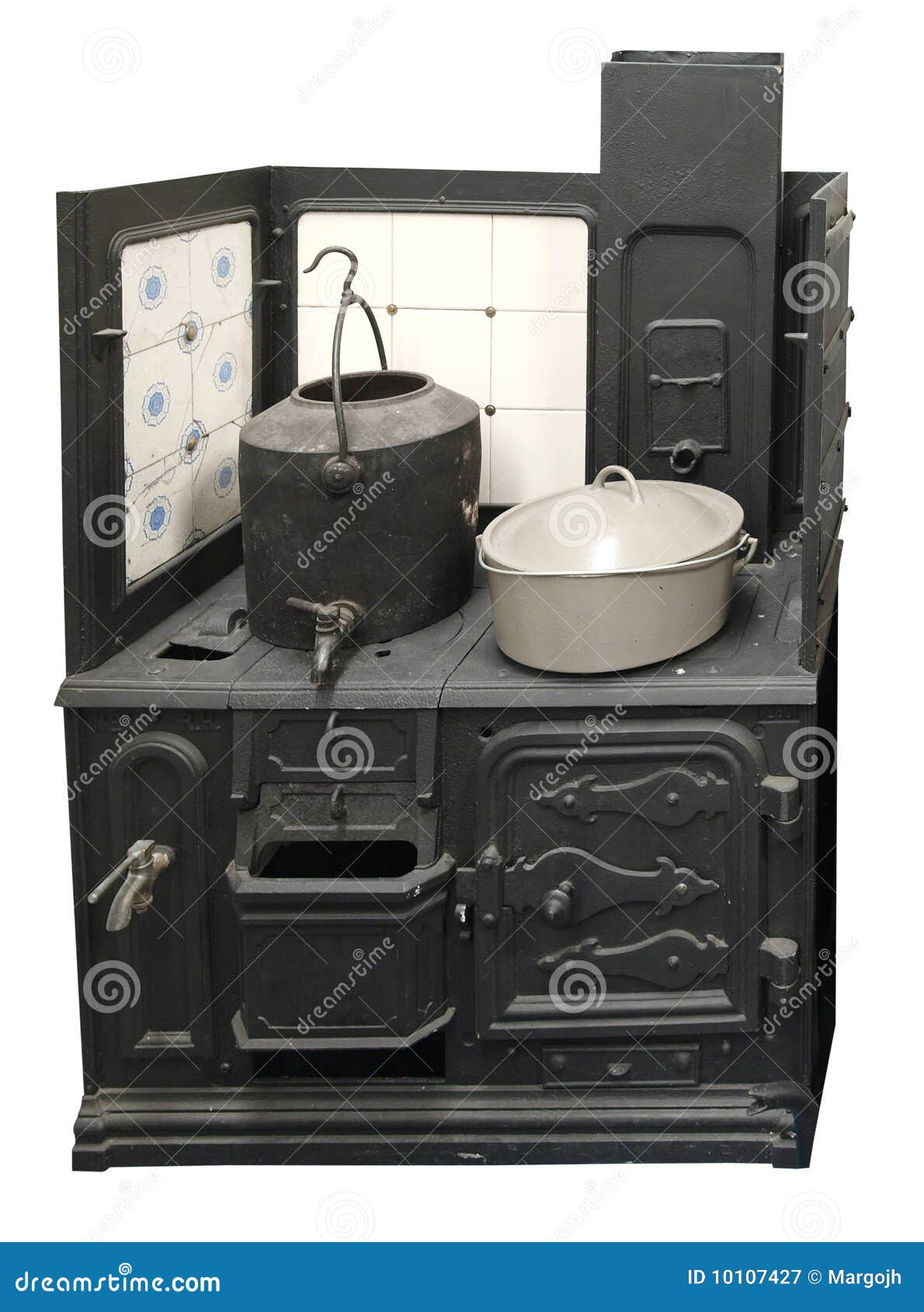 Antique Coal Cooker stock image. Image of rusty, plate - 10107427