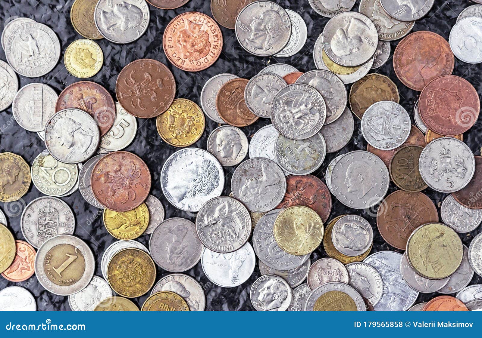 Antique Coins of Different Countries from Silver, Bronze and Copper ...