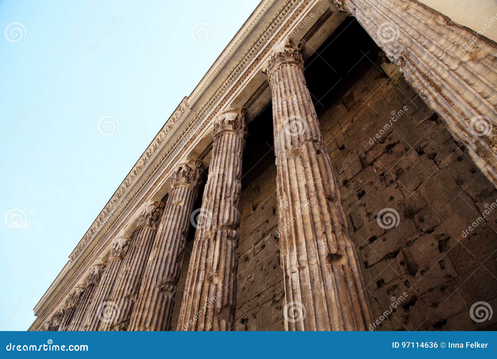 Antique Columns in Rome, Italy. Stock Photo - Image of italian, italy ...