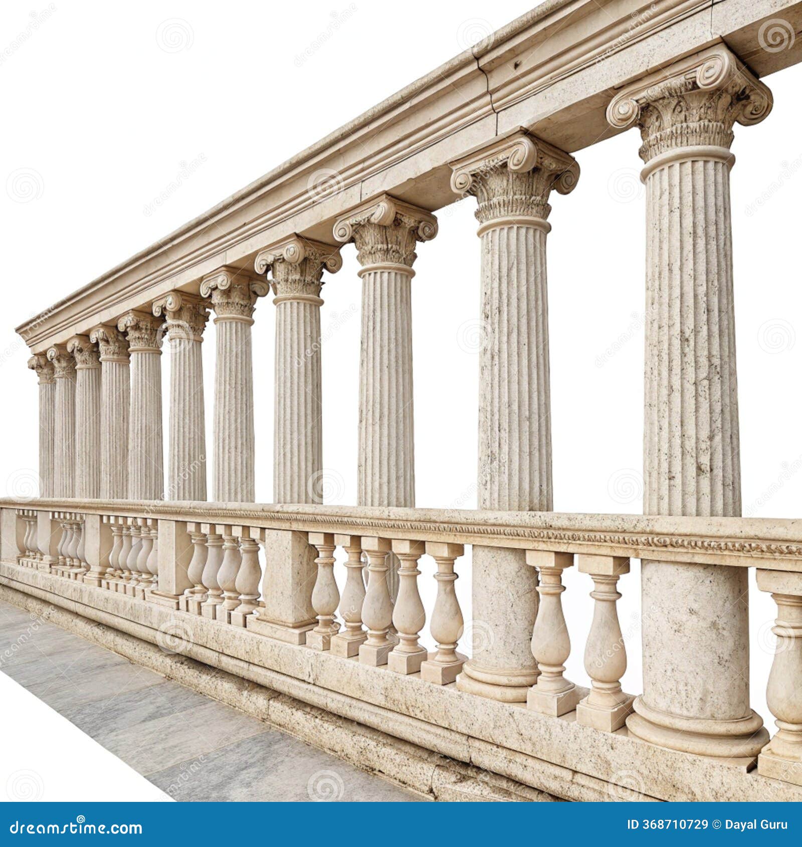 Antique Columns, Pillars Outline Icons Set Isolated On White. Classic ...