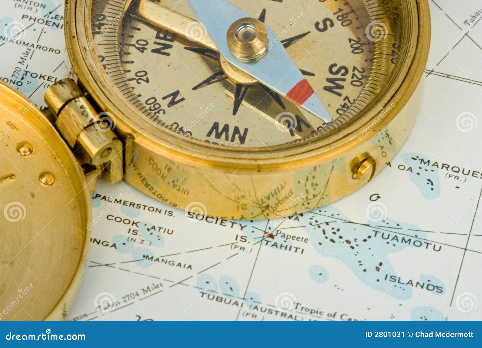 Antique Compass stock image. Image of bearing, direction - 2801031