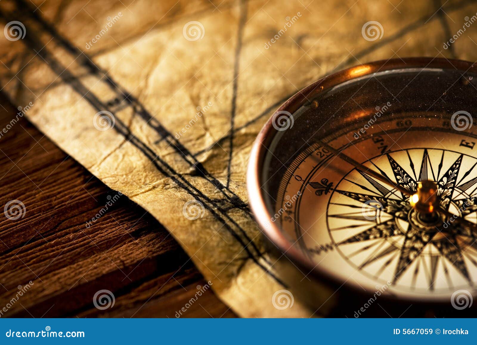 Antique compass stock image. Image of life, details, ancient - 5667059