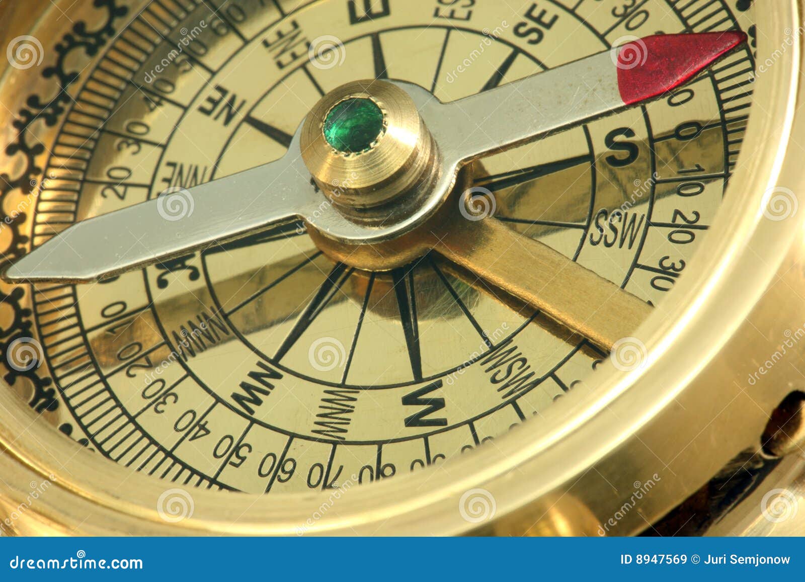Antique compass. stock image. Image of communications - 8947569