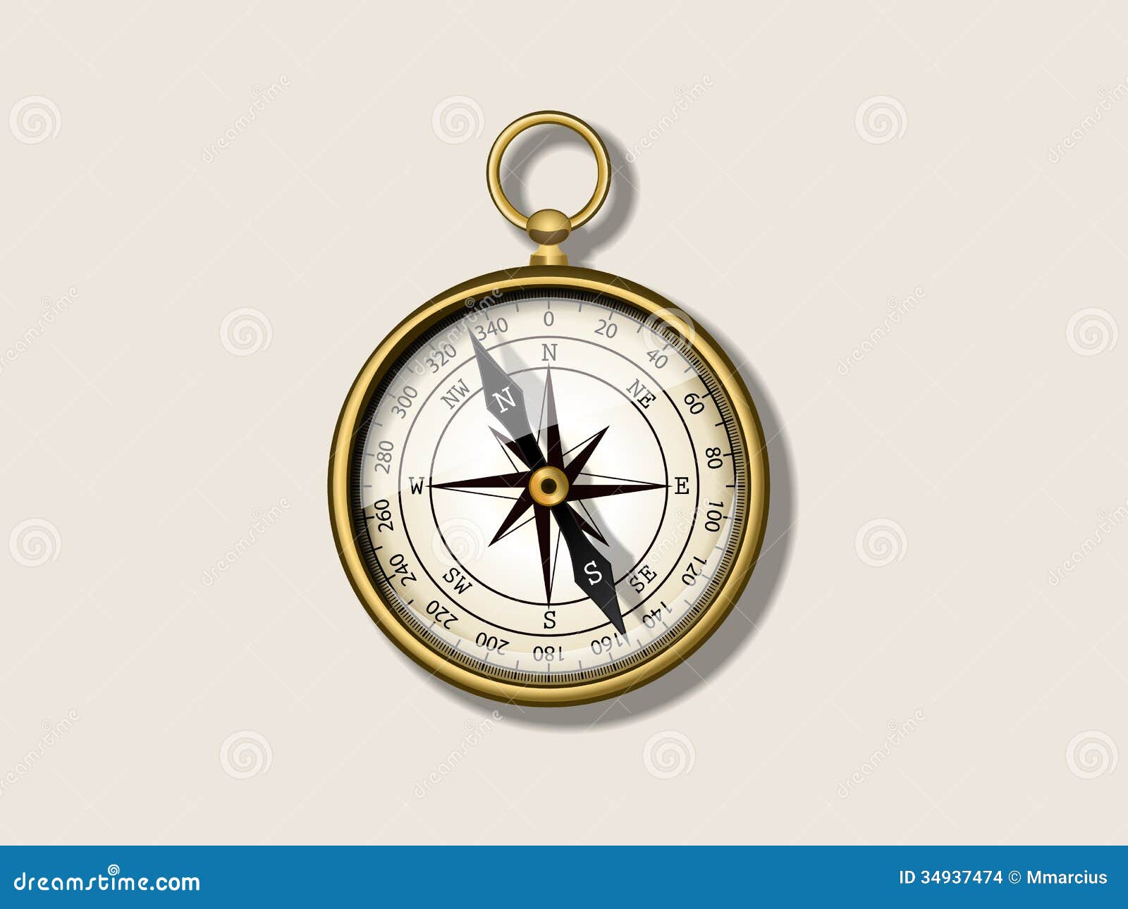 Antique Compass Stock Images - Image: 34937474