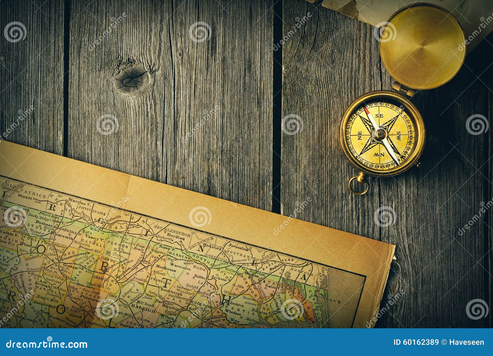 Compass Over The Map Stock Image | CartoonDealer.com #14876977