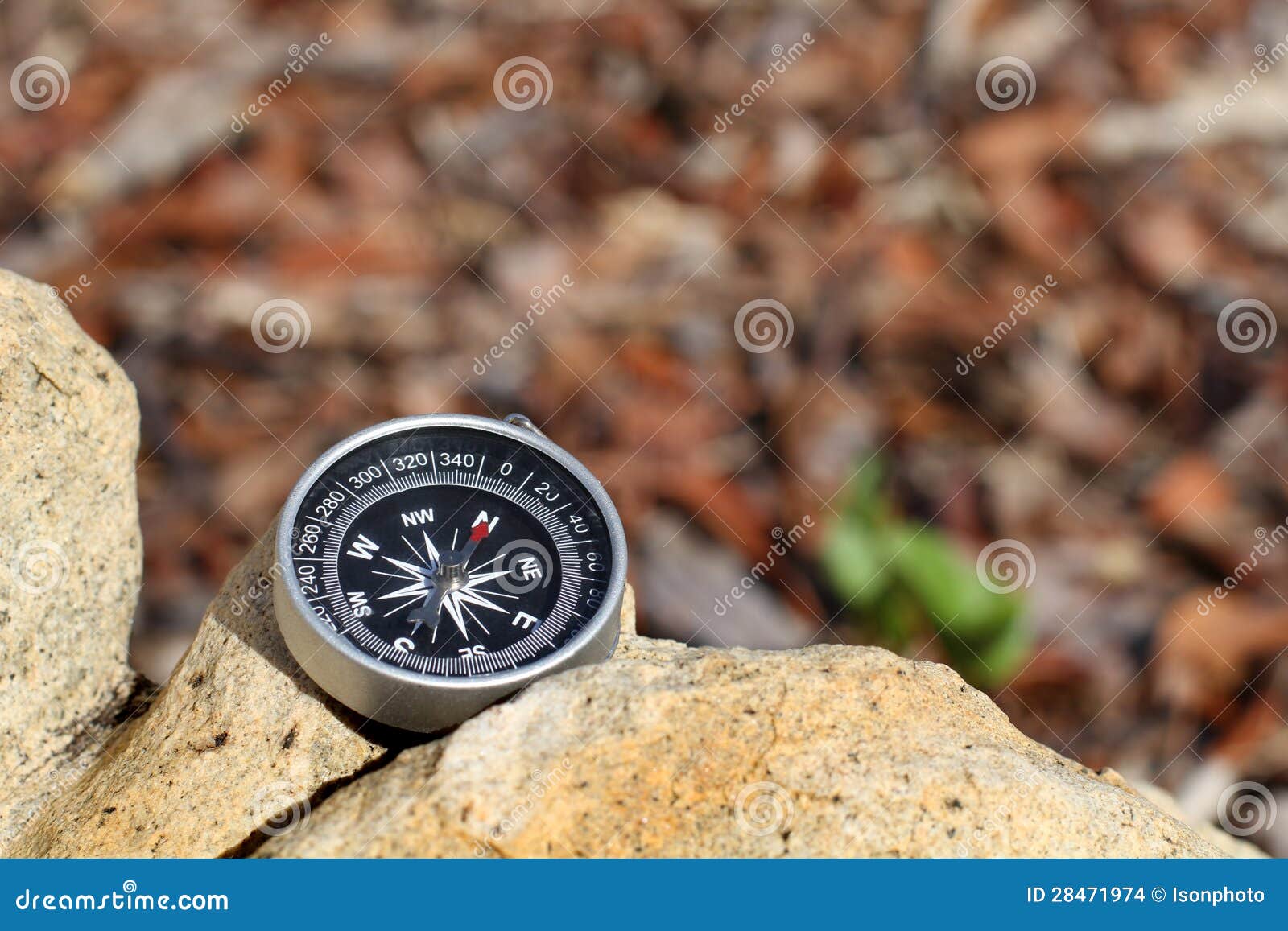 Antique compass on rock stock photo. Image of outdoors - 28471974