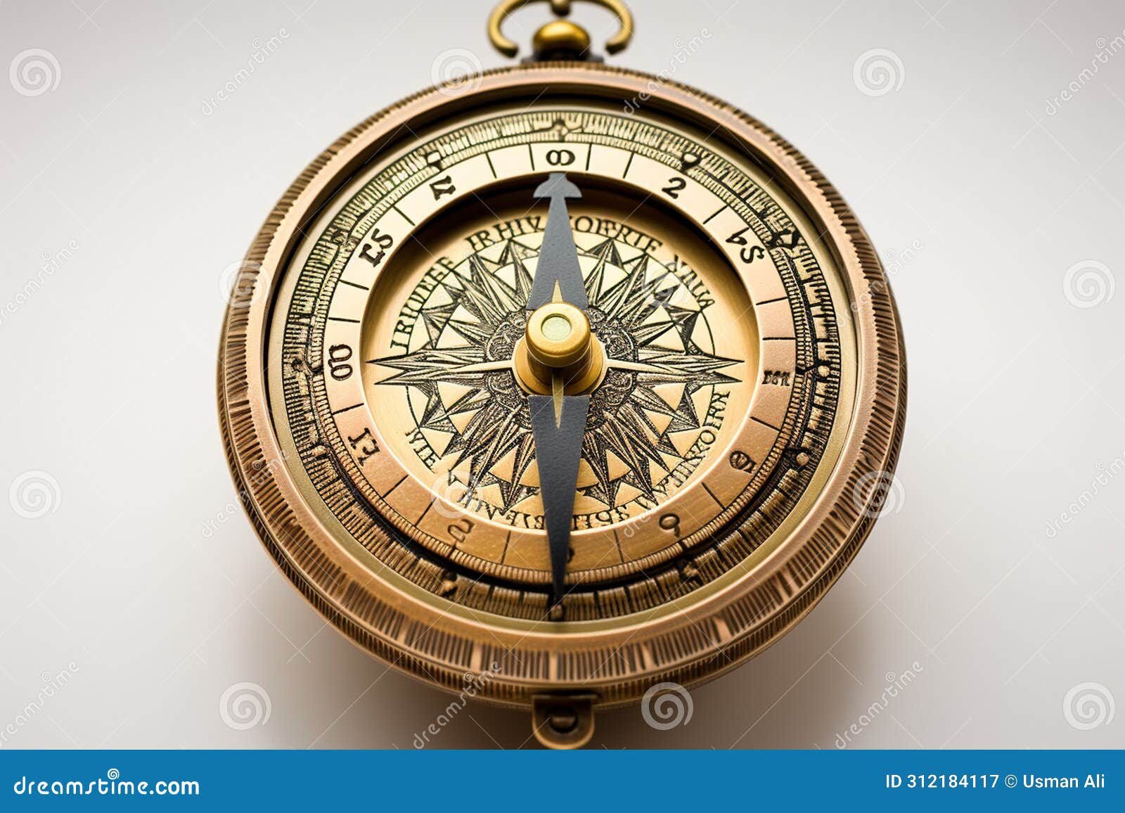 Antique Compass with Transparent Background. AI Stock Illustration ...