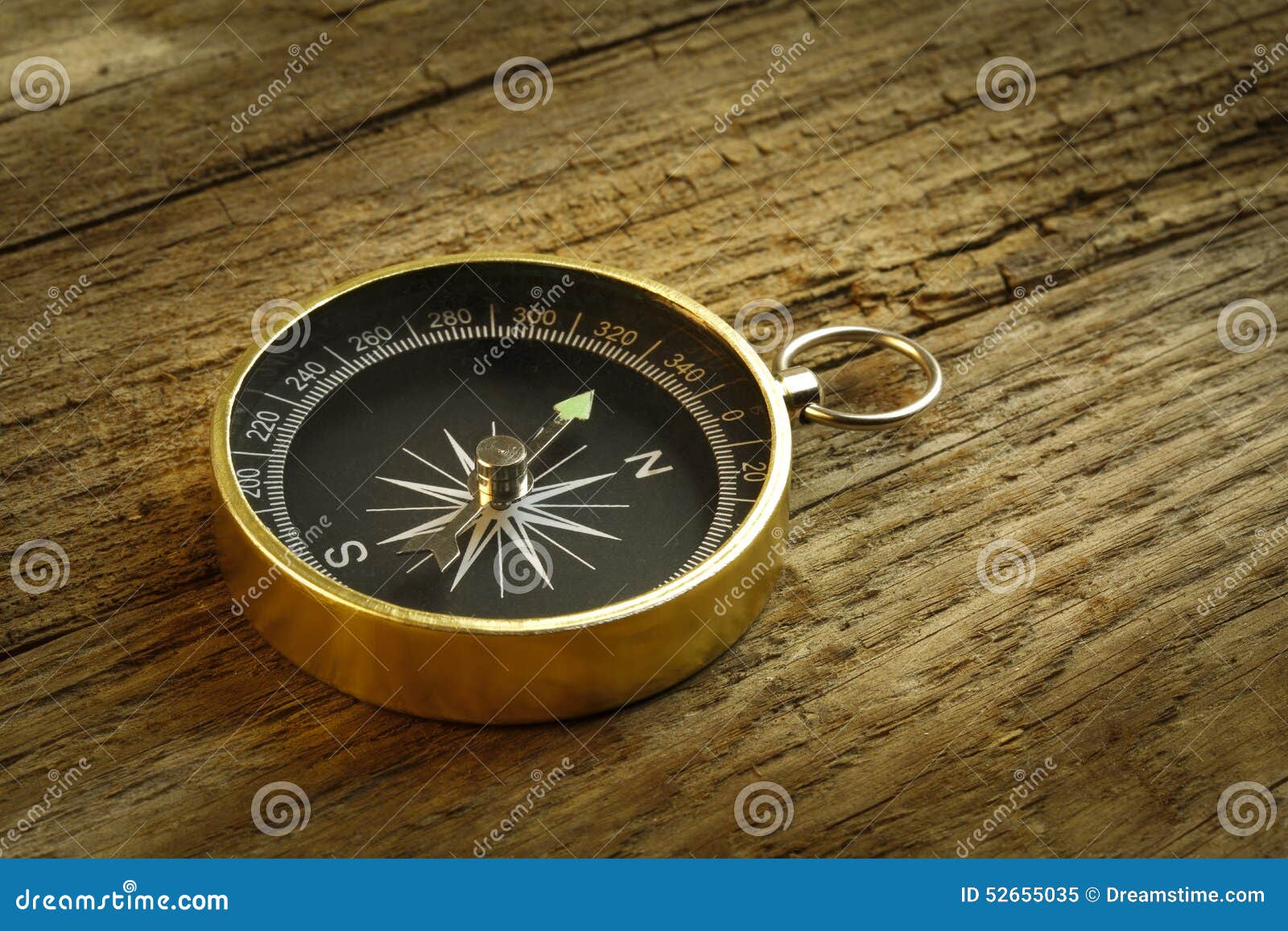 Antique Compass on Wood Table Stock Image - Image of retro, globe: 52655035