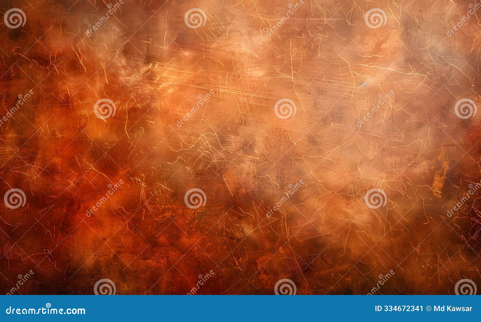 Antique Copper Background Texture with Scratches Stock Illustration ...