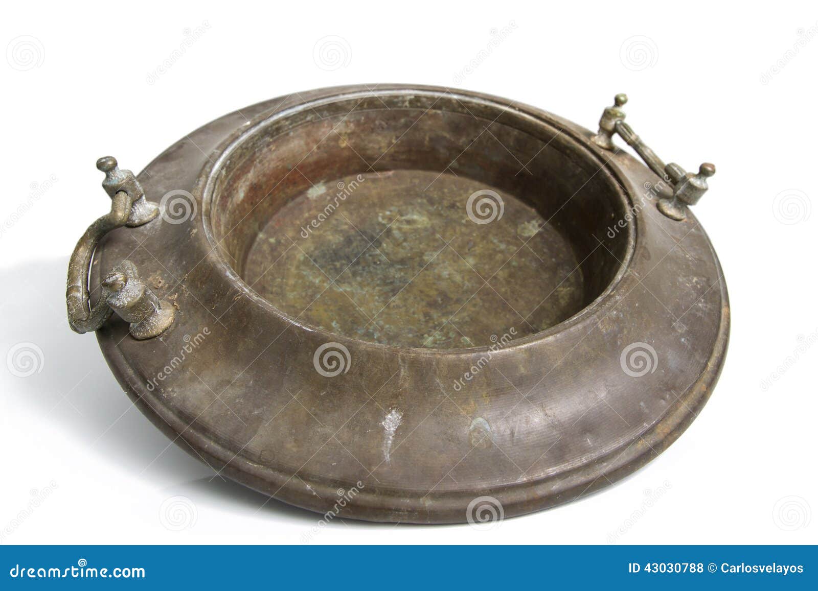 Antique Copper Brazier stock photo. Image of flame, antiquities - 43030788