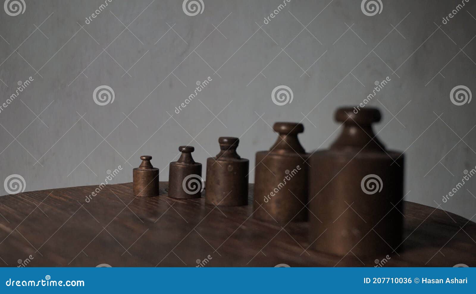 Antique copper scale set stock photo. Image of wall - 207710036