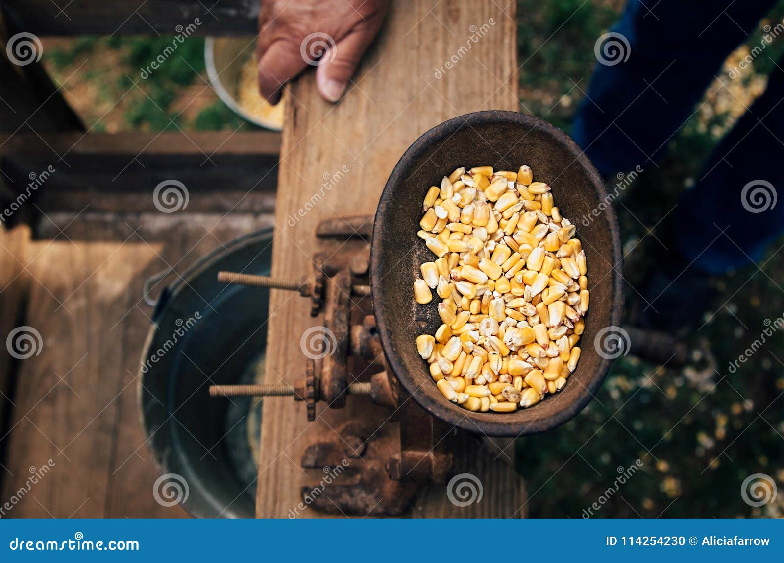 Antique Corn Mill stock photo. Image of farm, agriculture - 114254230