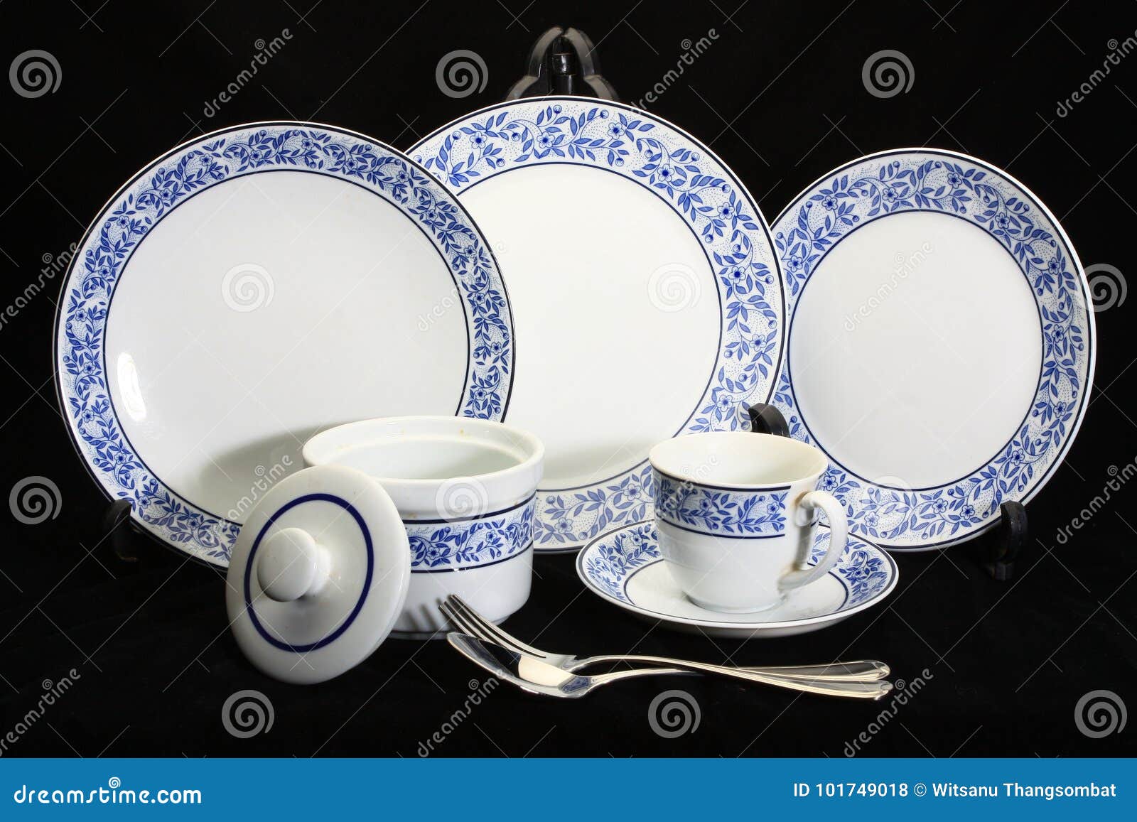 Antique Crockery For Table Setting. Royalty-Free Stock Image ...