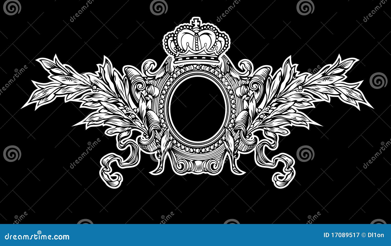Royal Frame Green Background Royalty-Free Stock Photo | CartoonDealer ...