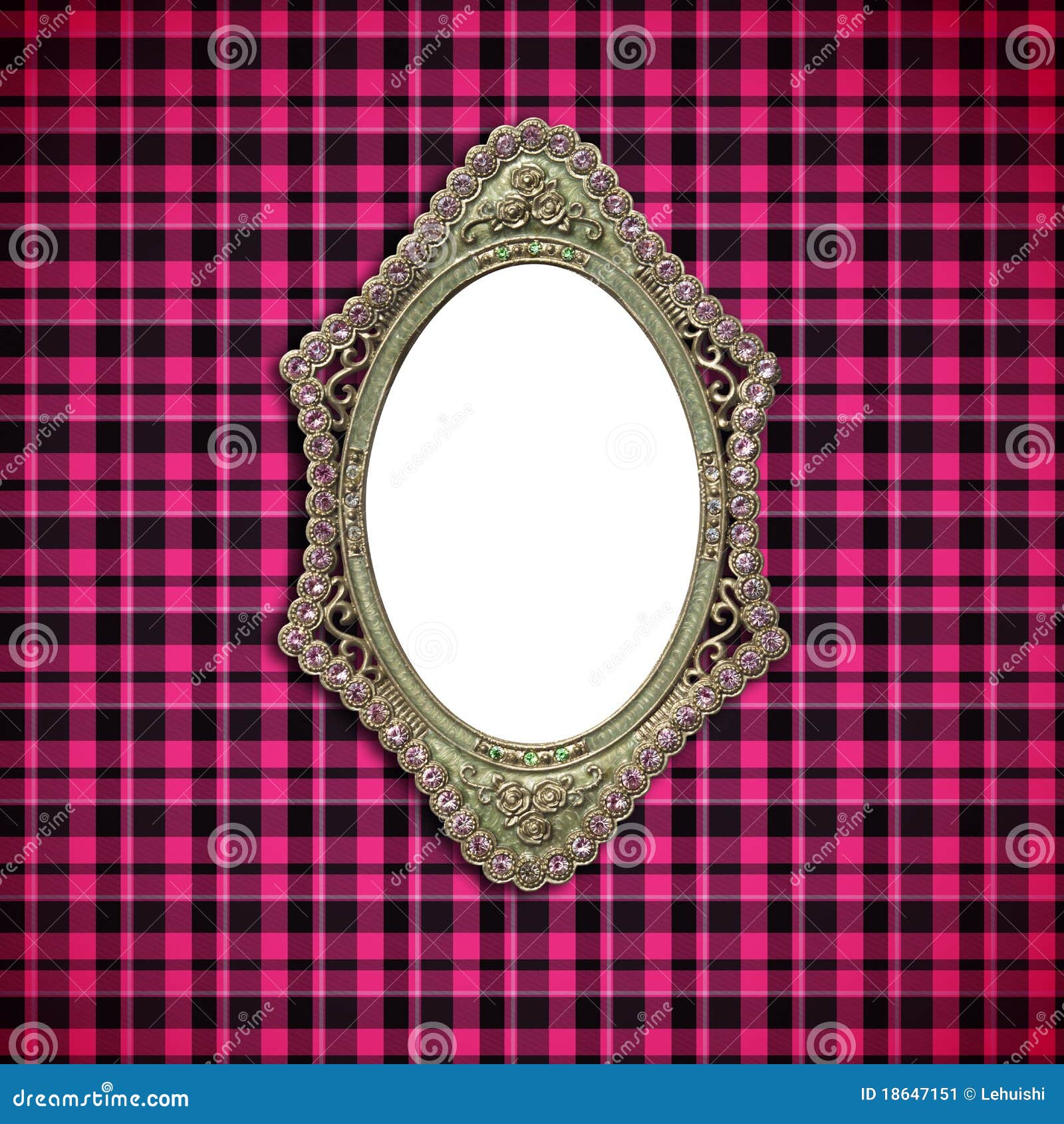 Antique Curve Frame On Fabric Royalty-Free Stock Photo | CartoonDealer ...