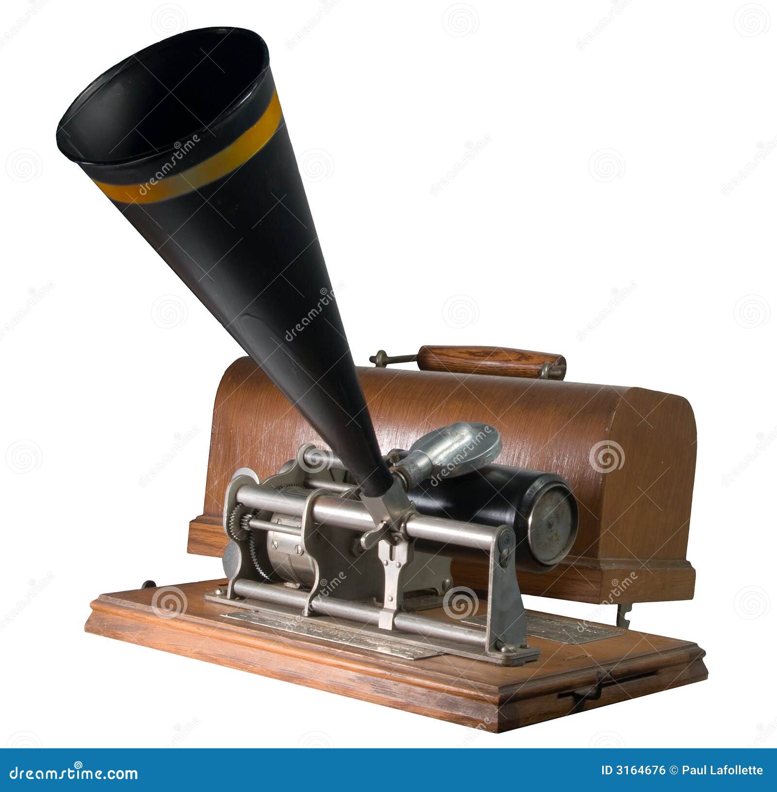 Antique Cylinder Phonograph Stock Photo - Image of audio, vintage: 3164676