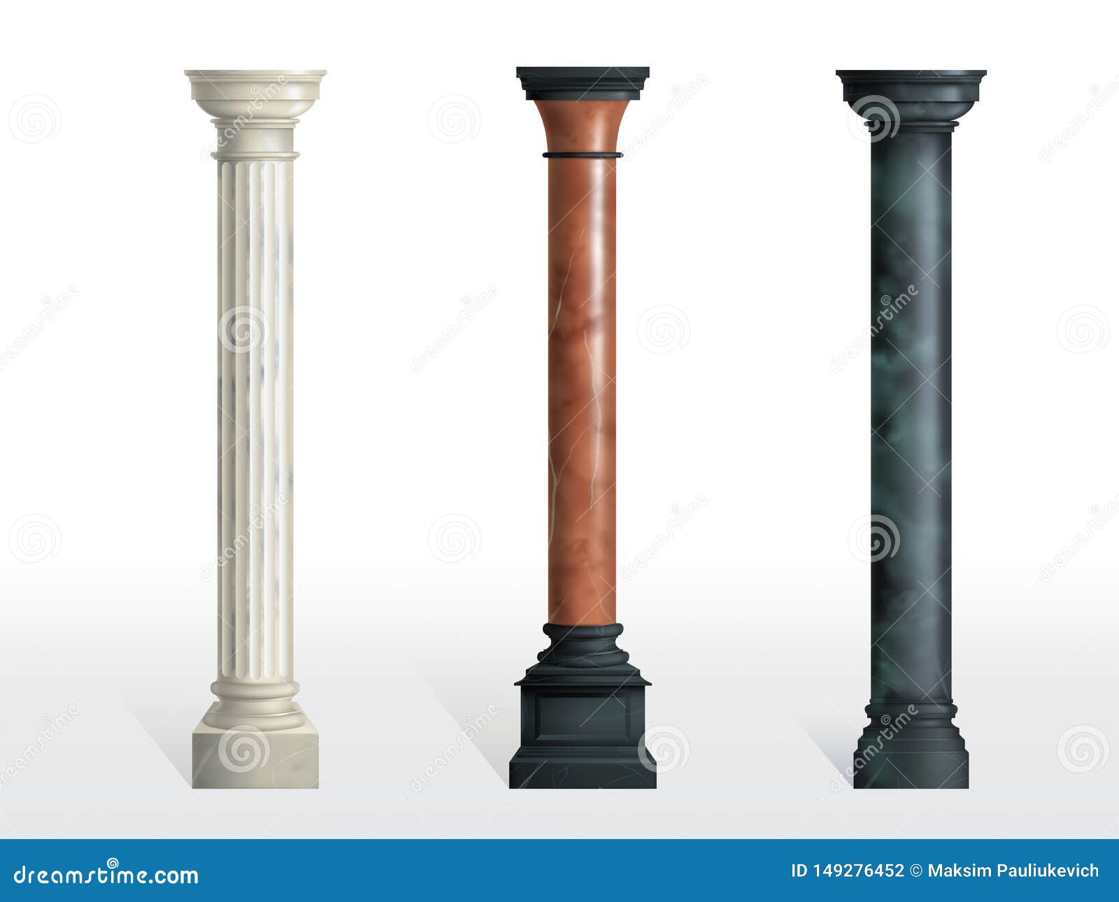 A Cylindrical Building Miniature.exterior. White Background Stock Image ...