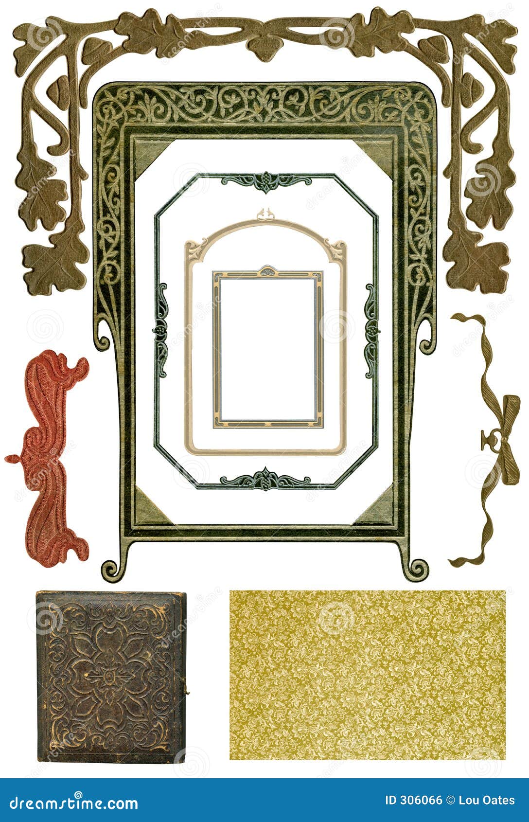 Antique design elements 4 stock photo. Image of note, nostalgia - 306066