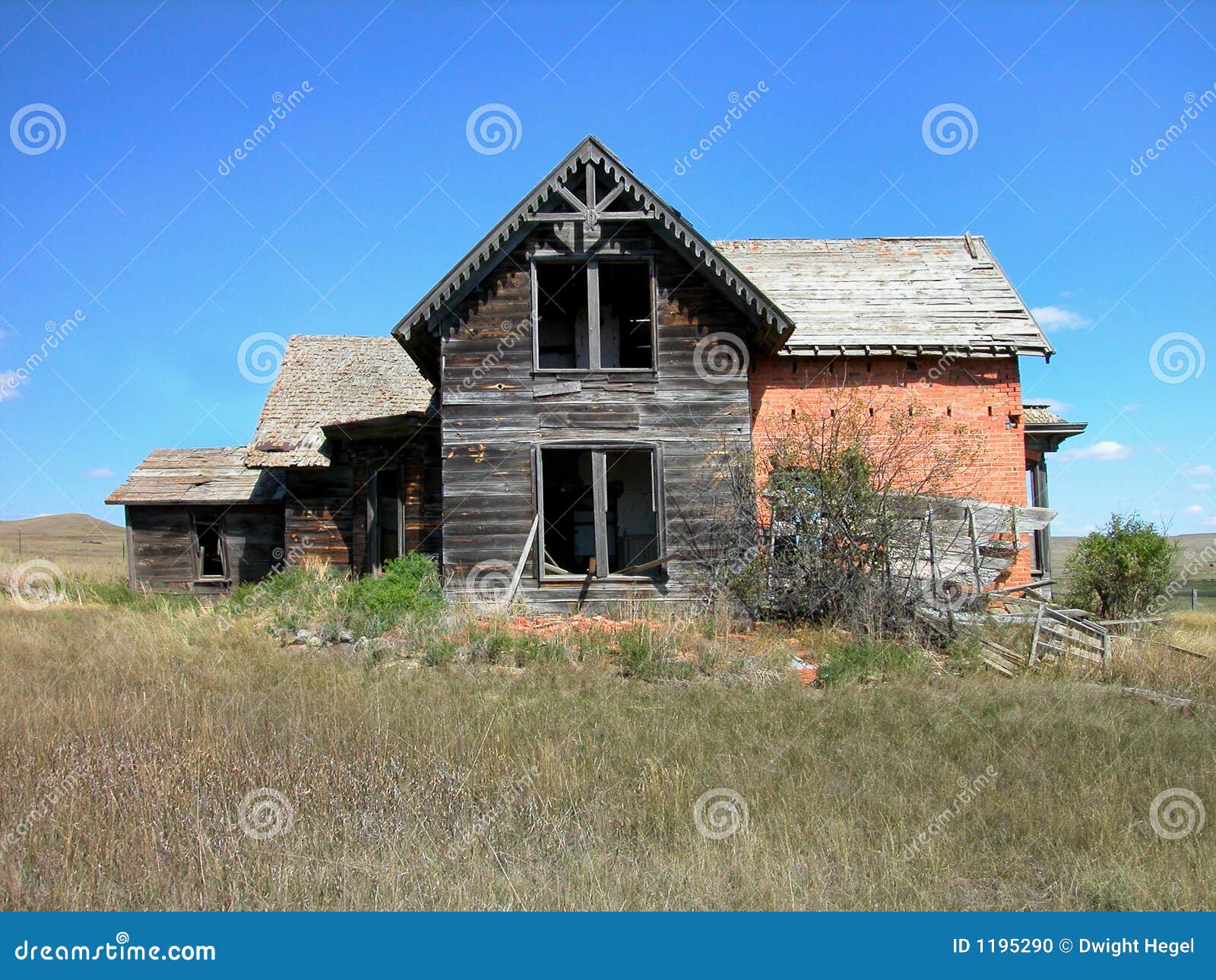 Antique Dilapidated Brick House Stock Photo - Image of building, north ...