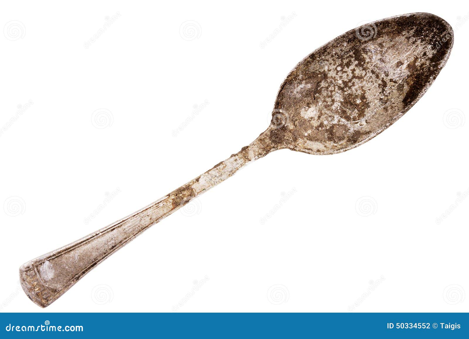 Antique Dirty Spoon Stock Photo - Image: 50334552