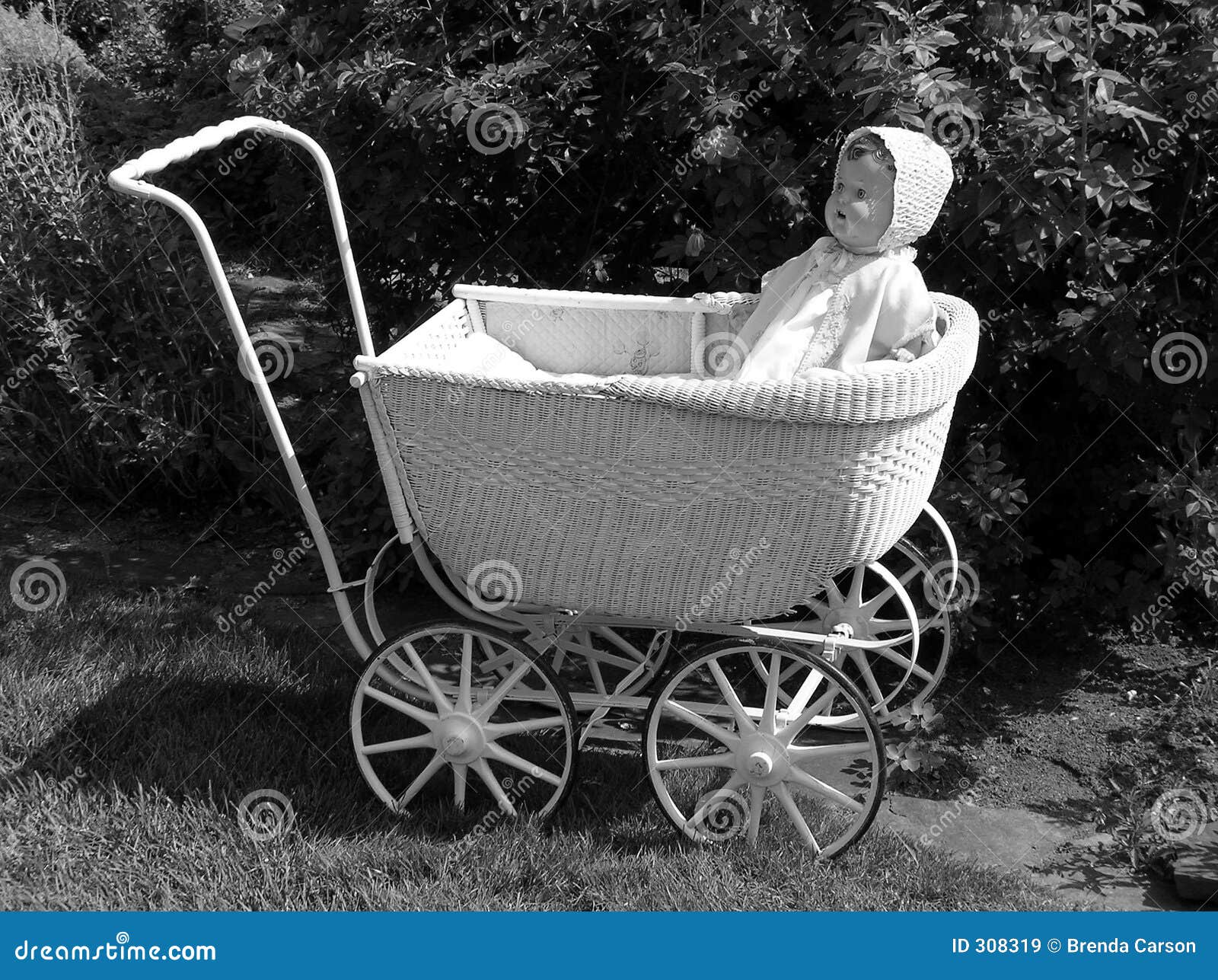 Antique Dolly stock image. Image of antique, summer, greyscale - 308319