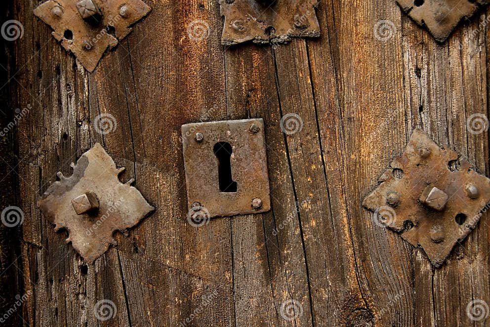 Antique door lock stock image. Image of rotten, rust - 16763013