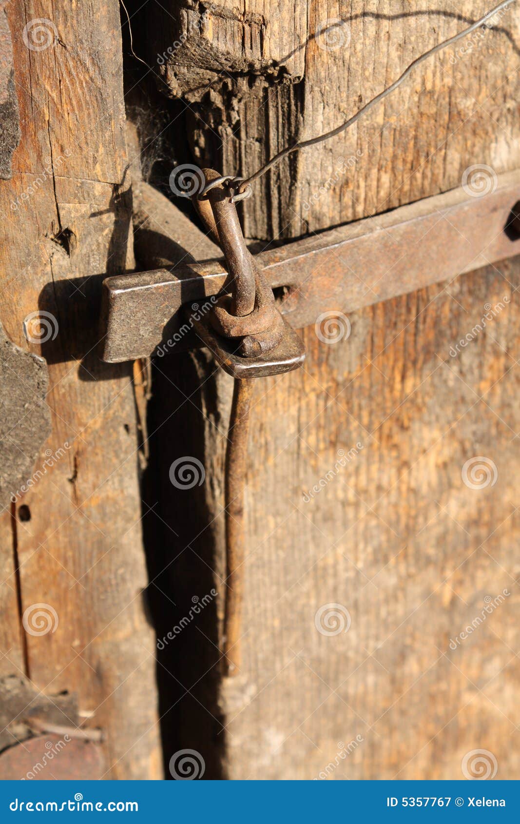 Antique door-lock stock image. Image of lock, metal, protection - 5357767